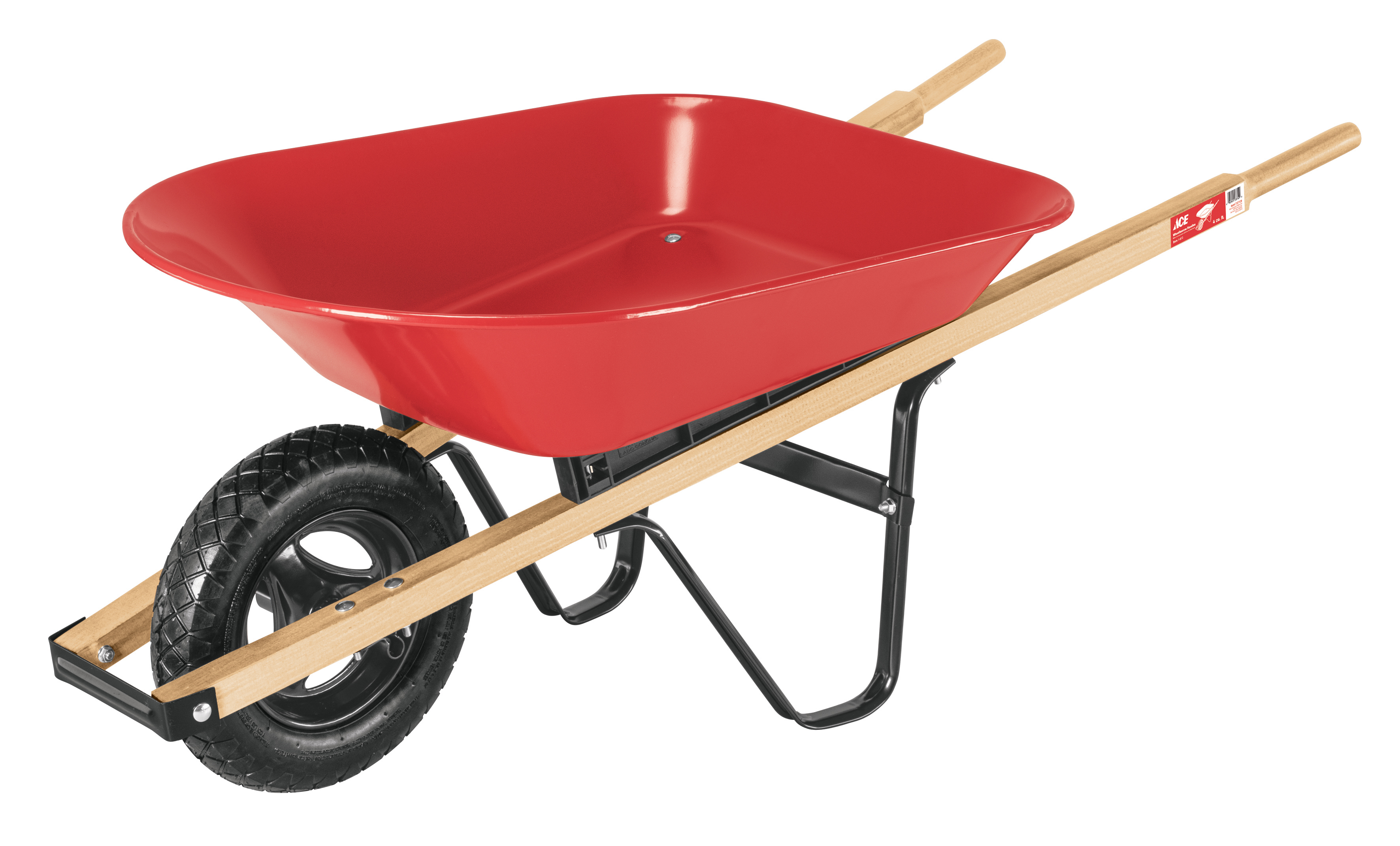 Wheelbarrow 4Cuft Ace at Family Hardware | Steel Tub Wheelbarrows